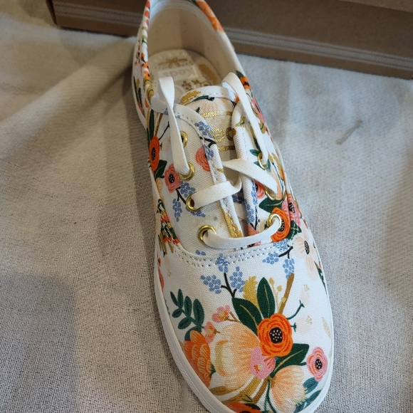 Keds | Shoes | Keds Rifle Paper Co Champion Lively White Floral ...